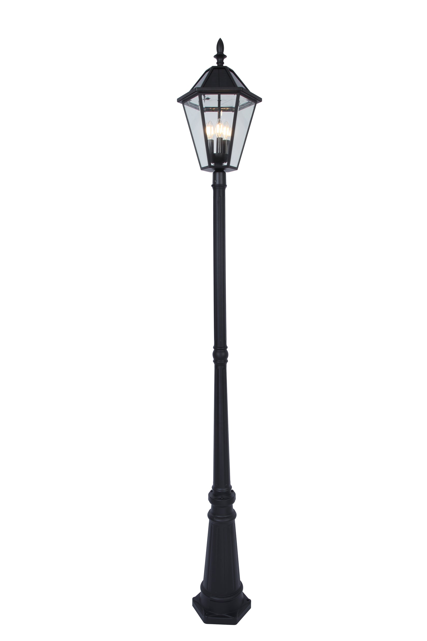 LUTEC-LONDON One-Head LED Outdoor Solar Powered Post Light