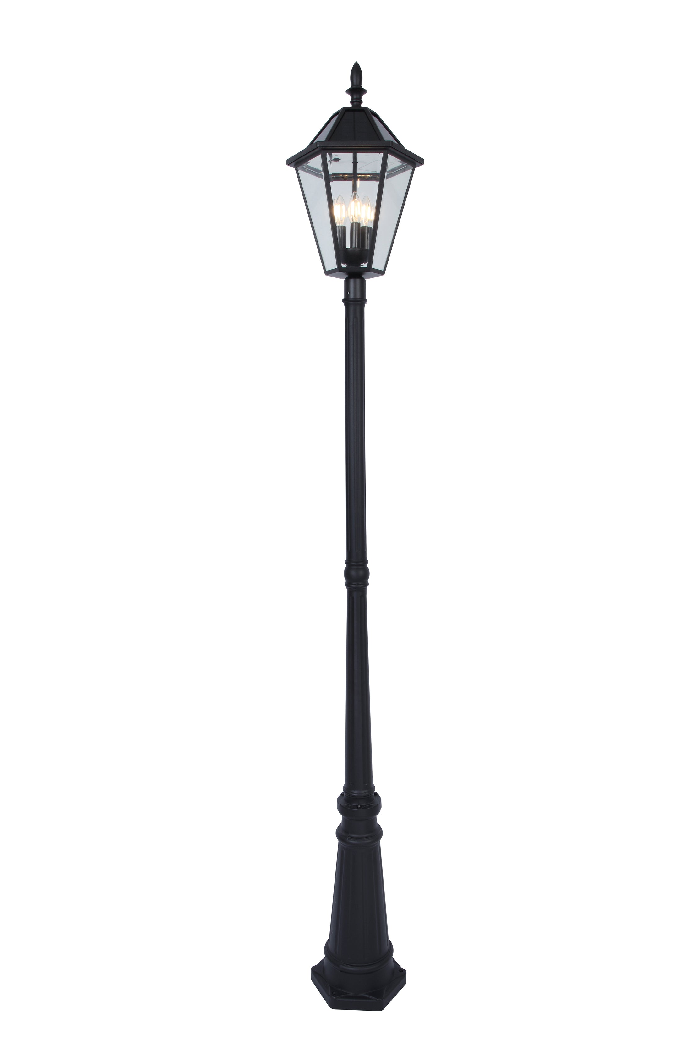 LUTEC-LONDON One-Head LED Outdoor Solar Powered Post Light