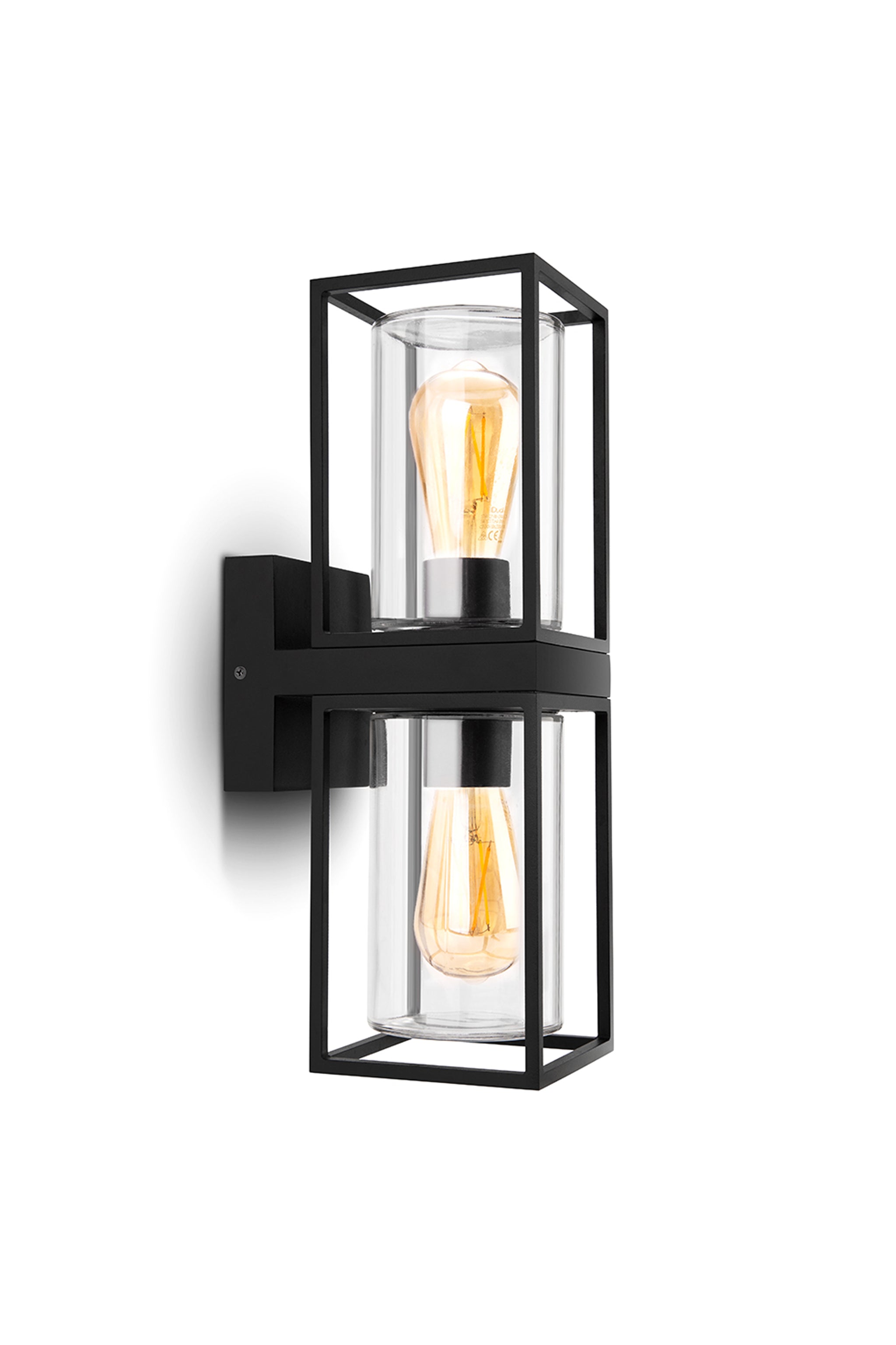 Lutec Flair UP&Down LED Wall light with Clear Glass Shade – LUTEC
